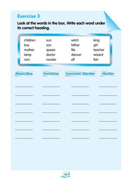 Grammar, capital letter, nouns, pronouns exercise