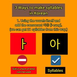 How to make Korean Syllables