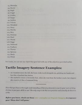 Tactile imagery examples